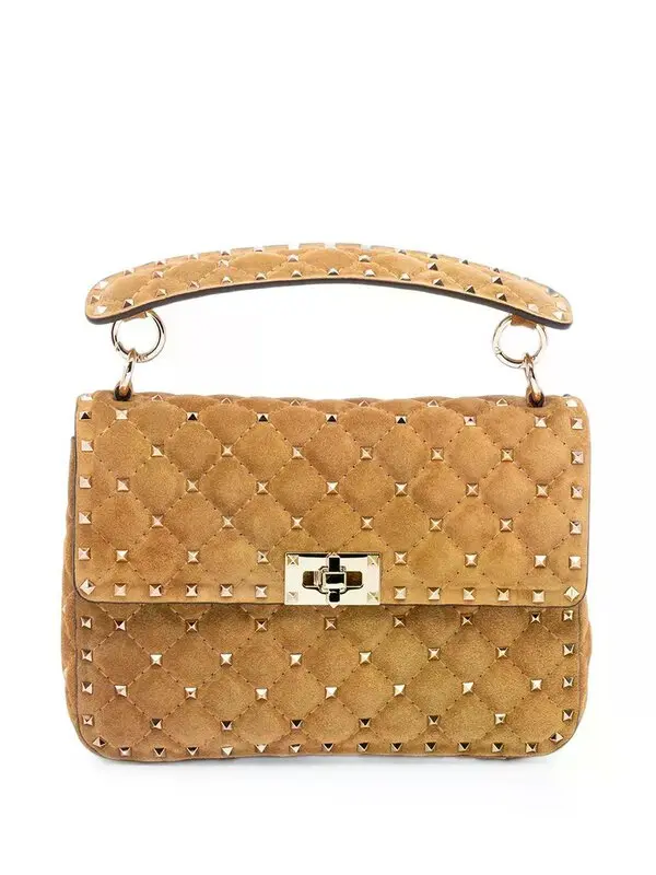 Valentino Garavani Rockstud Spike Medium Suede Bag