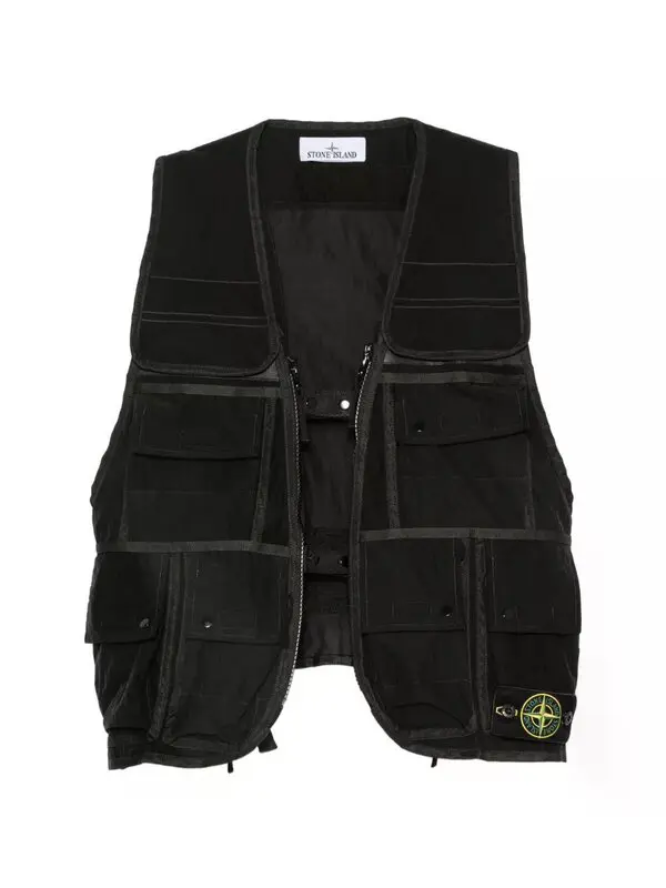 Stone Island Logo-patch Multi-pocket Gilet