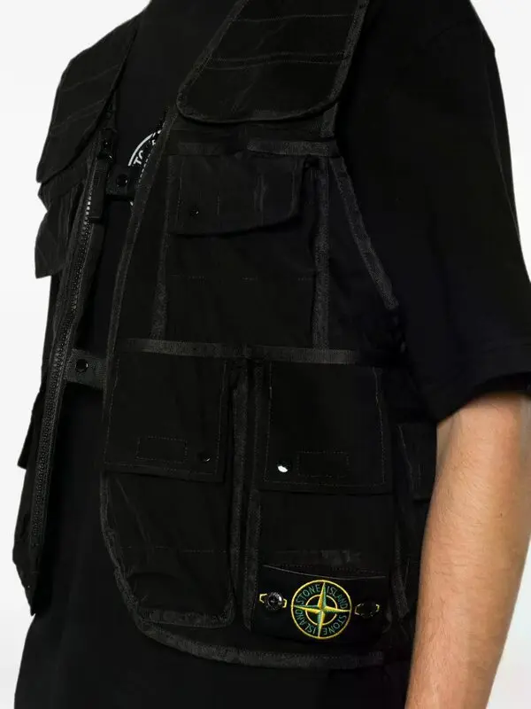 Stone Island Logo-patch Multi-pocket Gilet