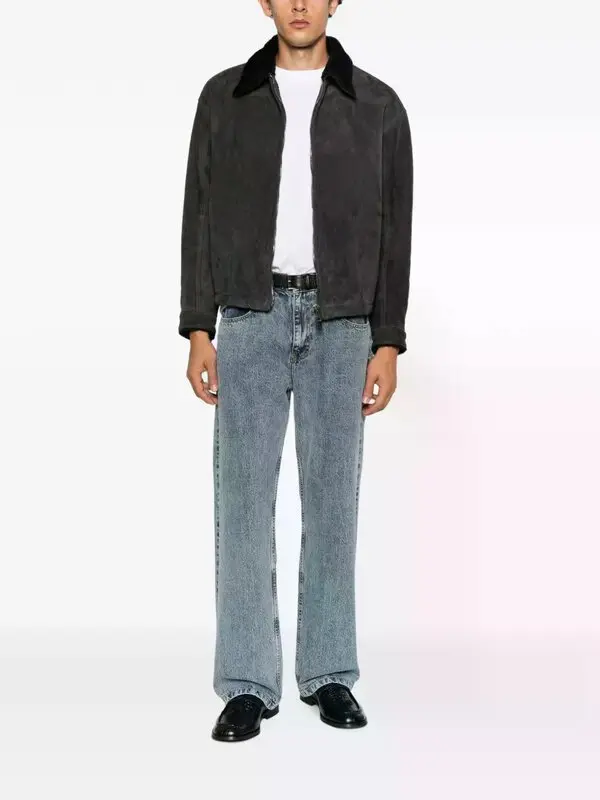 GIORGIO BRATO Shearling-collar Suede Jacket
