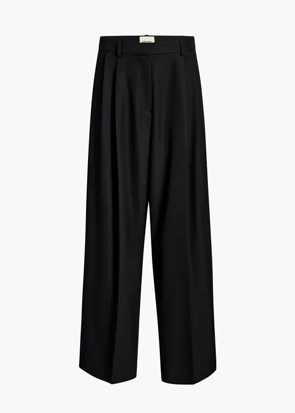 Khaite August Pant In Wool - Black