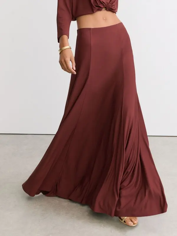 REISS Margo Jersey Maxi Skirt