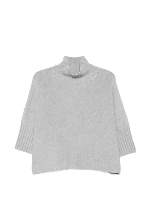 VELA SHOP High-neck Ribbed-trim Sweater