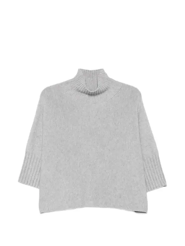 VELA SHOP High-neck Ribbed-trim Sweater