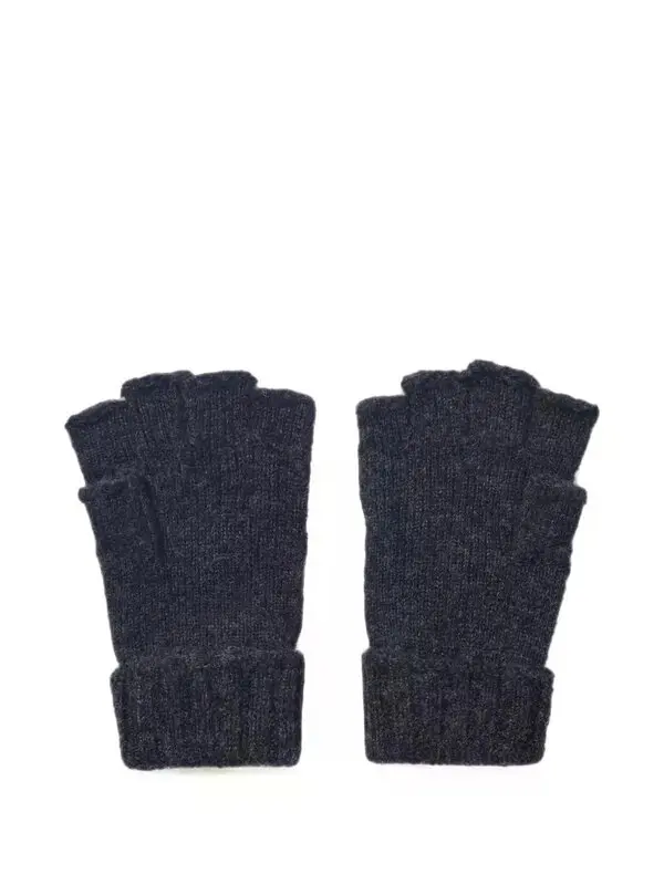 Comme Des Garçons Ribbed-knit Fingerless Gloves
