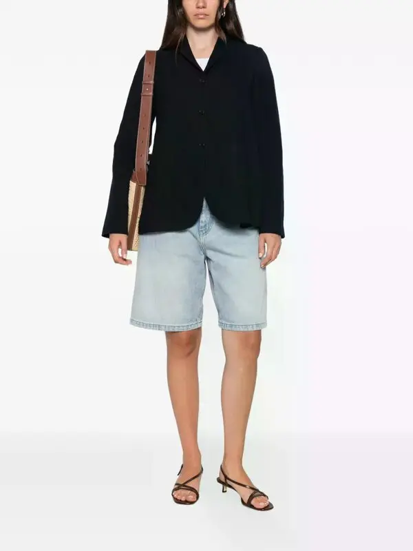 Apuntob Button-up Notched-lapel Blazer
