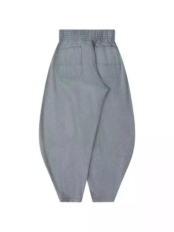 Comme Des Garçons Houndstooth-pattern Balloon Trousers