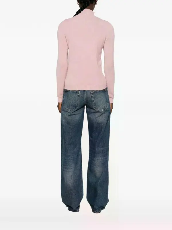 VELA SHOP High-neck Rib-trimmed Sweater