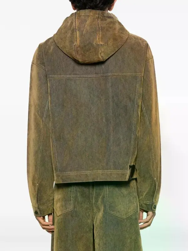 DAILY PAPER Acid-wash Hooded Jacket