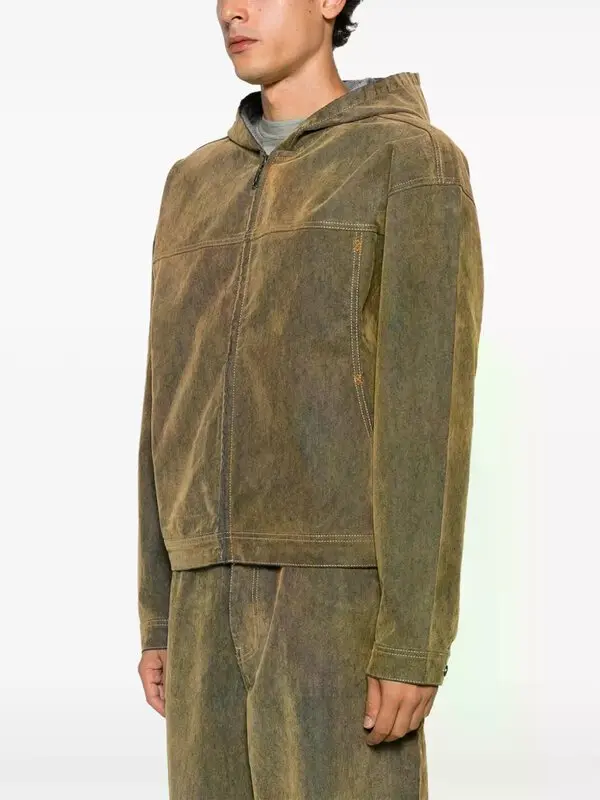 DAILY PAPER Acid-wash Hooded Jacket