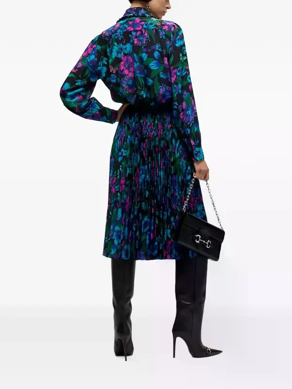 Gucci Floral-print Ruffled Shirt
