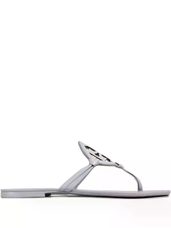 Tory Burch Logo Miller Flip-flops - Grey