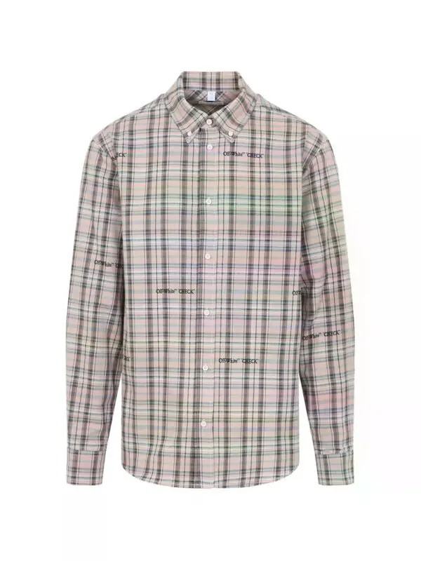 Off-White Marker Check Flannel Shirt