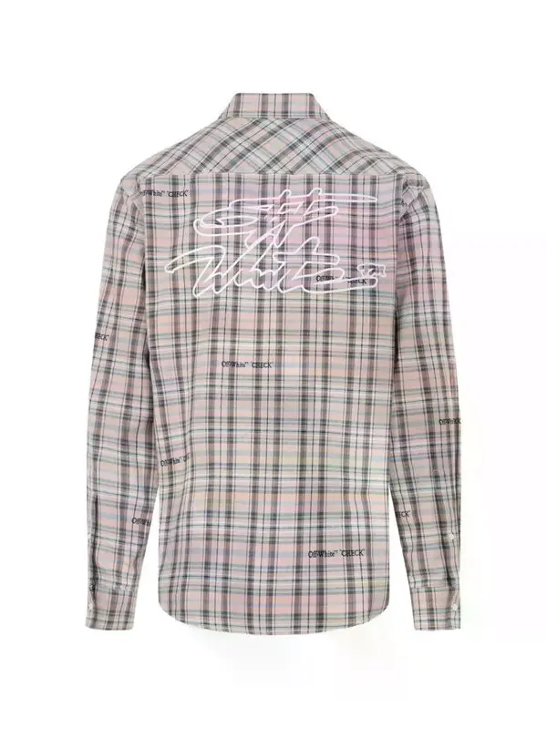 Off-White Marker Check Flannel Shirt
