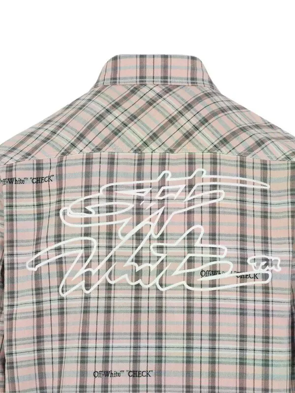 Off-White Marker Check Flannel Shirt
