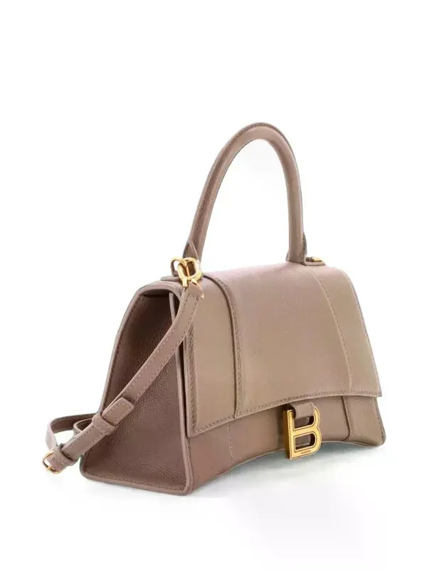 Balenciaga Hourglass Top Handle Bag Leather Small Satchel