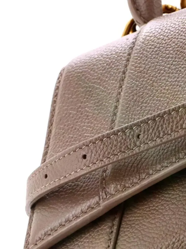Balenciaga Hourglass Top Handle Bag Leather Small Satchel