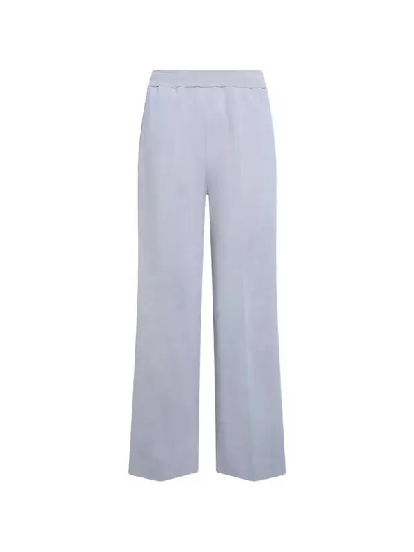 CFCL Ribbed-knit Wide-leg Trousers - White