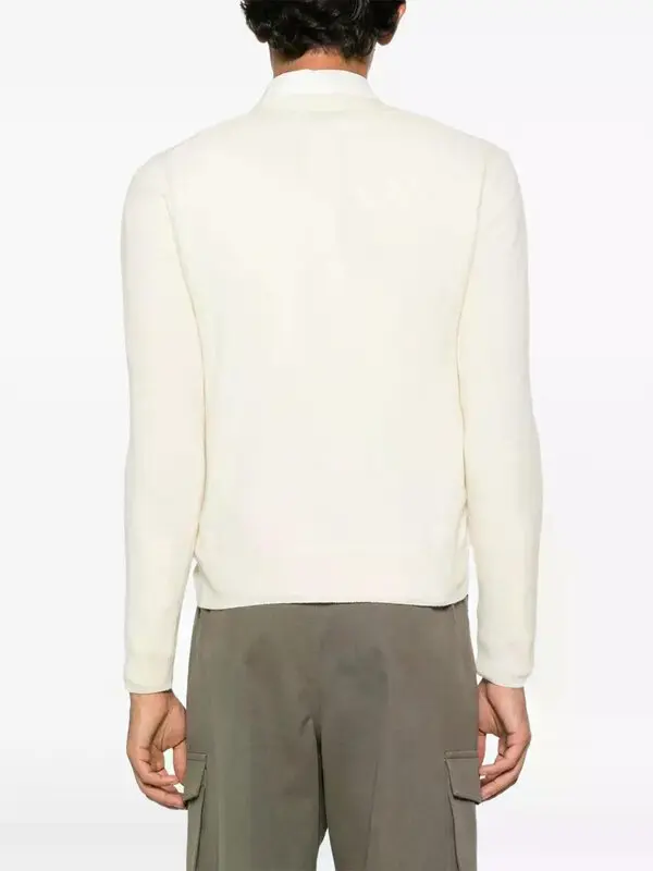 Play Comme Des Garcon Heart-patch Cardigan - Neutrals