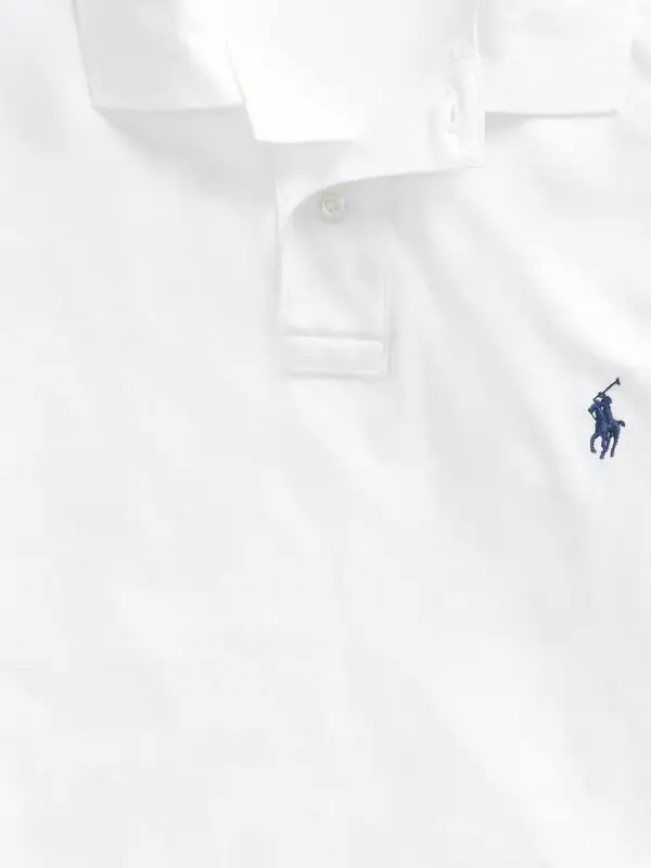 Polo Ralph Lauren Logo-embroidered Long-sleeve Polo Shirt - White