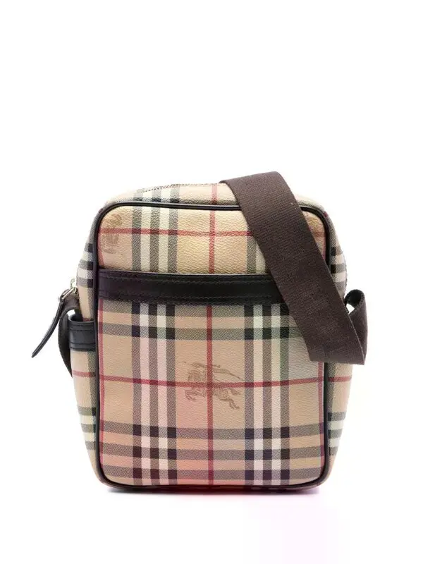 Burberry 2000-2017 Haymarket Check Coated Canvas Crossbody Bag
