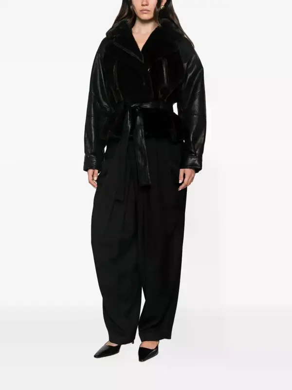 VALENTINI 1972 Faux-fur Belted Jacket