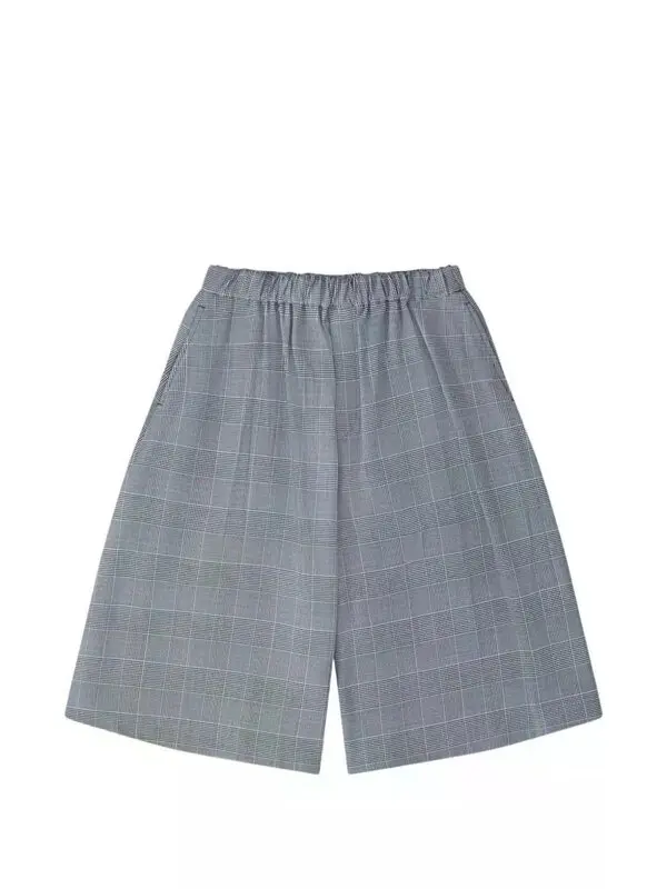 Comme Des Garçons Glen Check Shorts - Grey