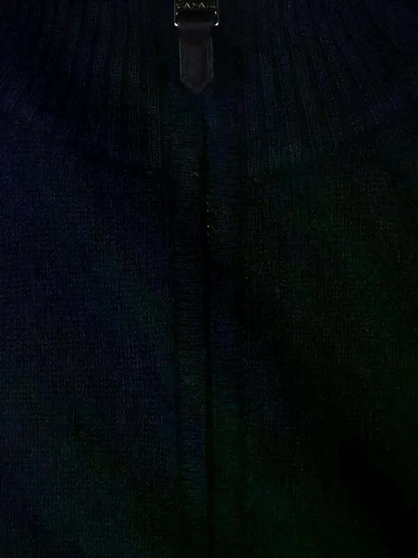Canali Zip-up High-neck Cardigan