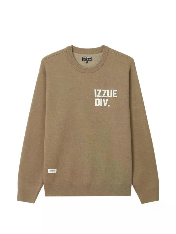 Izzue Logo-print Crew-neck Sweatshirt - Brown