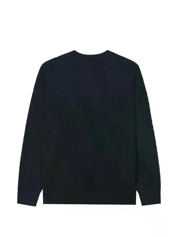 CHOCOOLATE Cable-knit Logo-patch Sweater