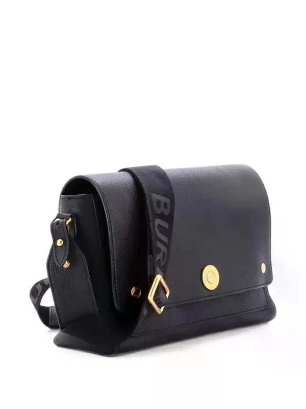 Burberry Note Leather Medium Crossbody Bag