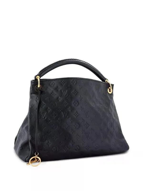 LOUIS VUITTON Artsy Handbag Monogram Empreinte Leather Mm Hobo Bag - Black