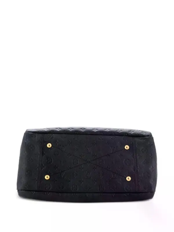 LOUIS VUITTON Artsy Handbag Monogram Empreinte Leather Mm Hobo Bag - Black