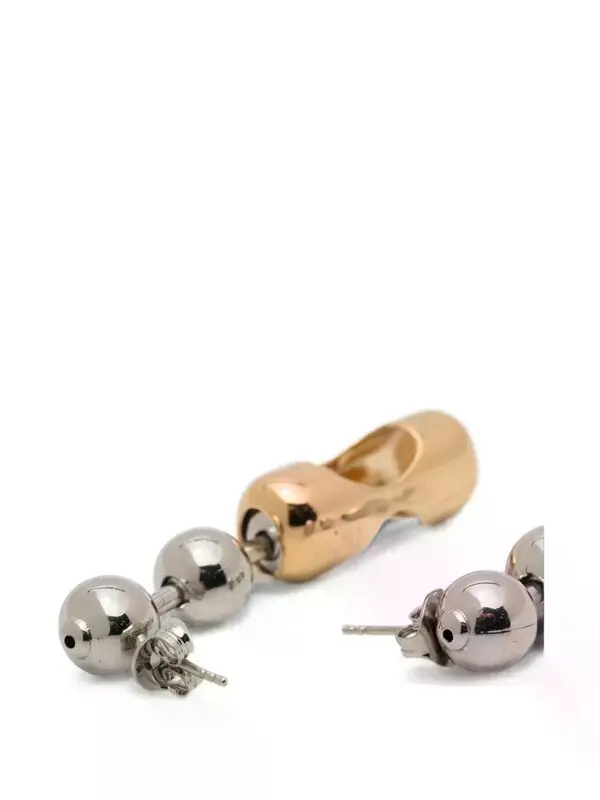 MAISON MARGIELA Beaded Asymmetric Earrings