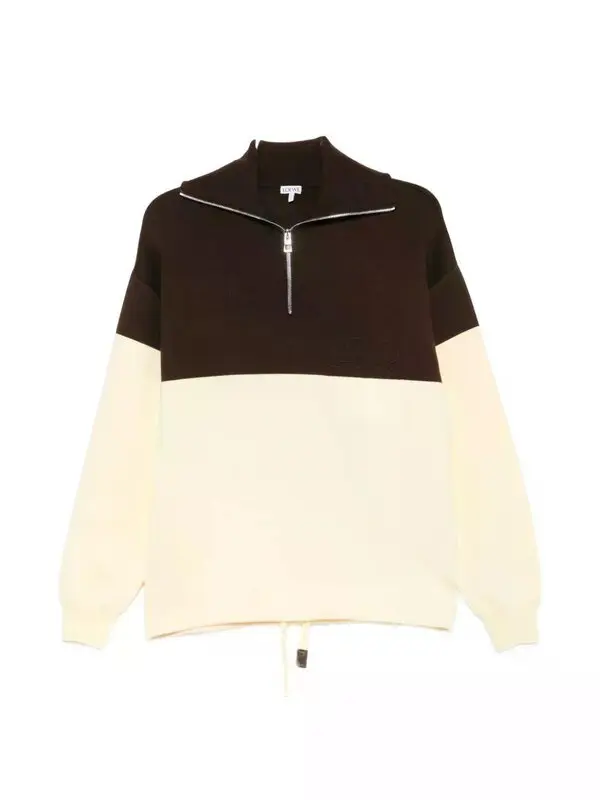 Loewe Anagram-embroidered Colour-block Sweater