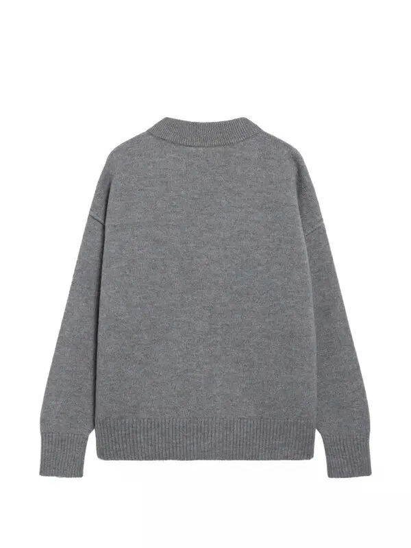 AMI Paris De Coeur V-neck Cardigan