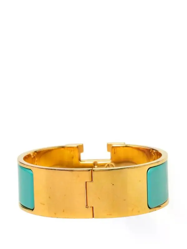 Hermès 2000-2026 Wide Enamel Clic H Bracelet Pm Costume Bracelet