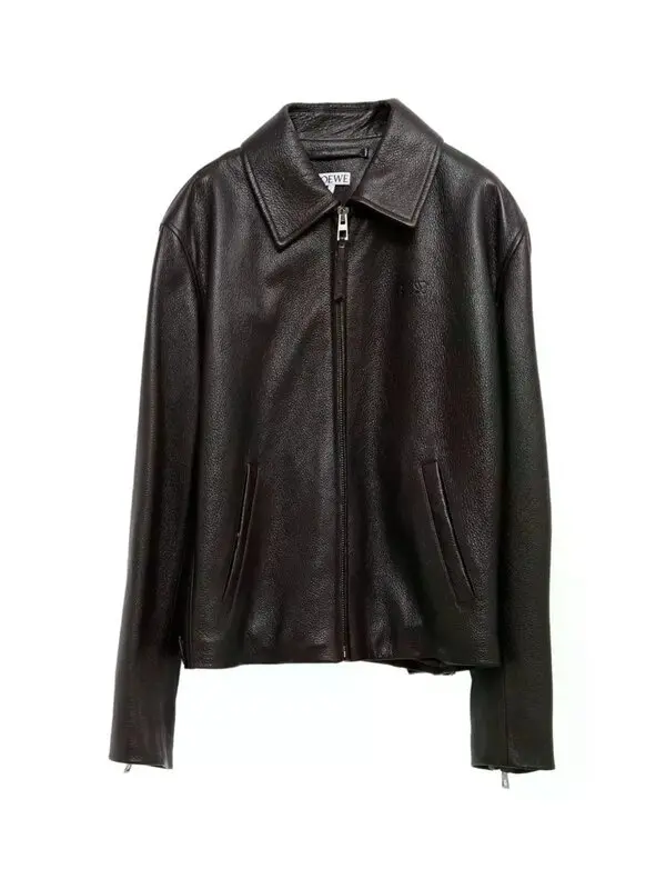 Loewe Zip-up Leather Jacket