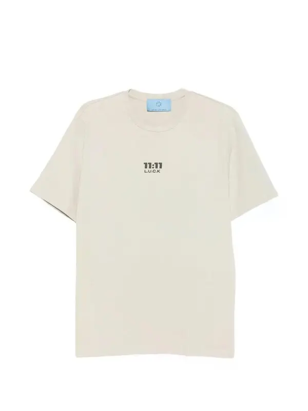 11 11 L.U.C.K. Logo-print T-shirt