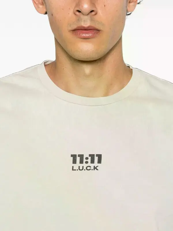 11 11 L.U.C.K. Logo-print T-shirt
