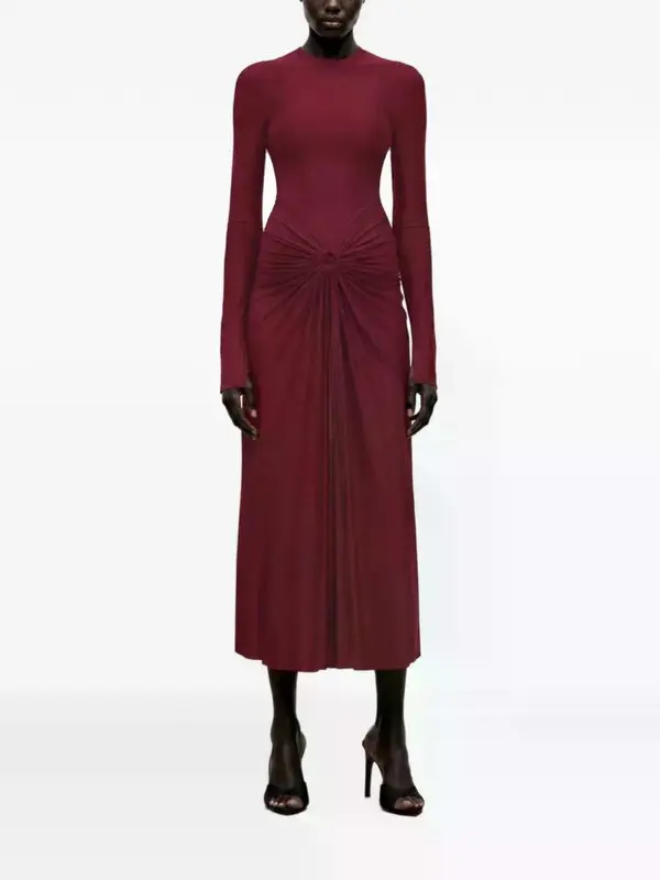 Victoria Beckham Frances Gathered Midi Dress
