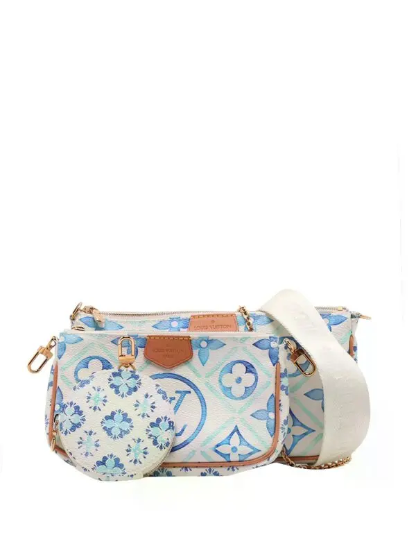 LOUIS VUITTON 2021-2026 Monogram Tiles The Pool Multi Pochette Accessoires Satchel - Blue