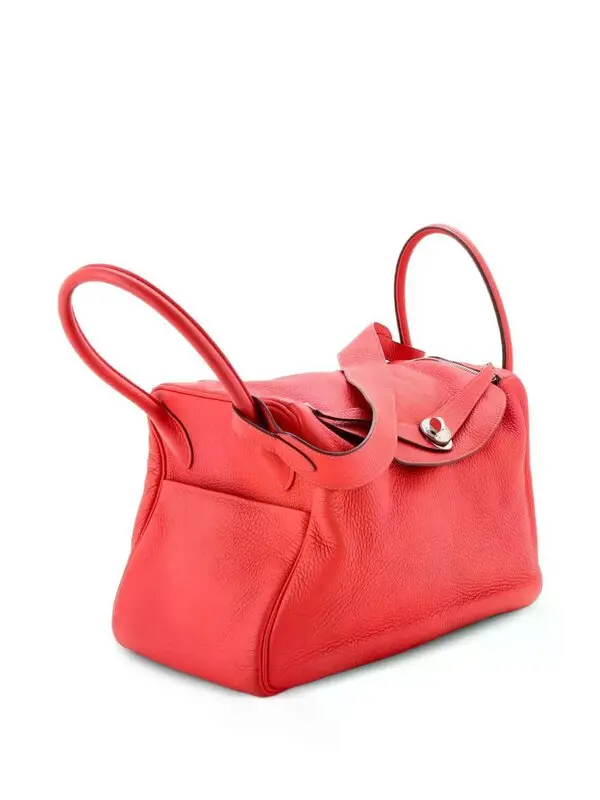 Hermès Lindy Bag Clemence 30 Shoulder Bag - Red