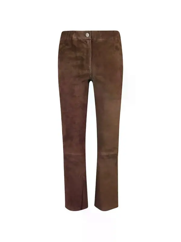 ARMA Lively Suede Flared Trousers - Brown