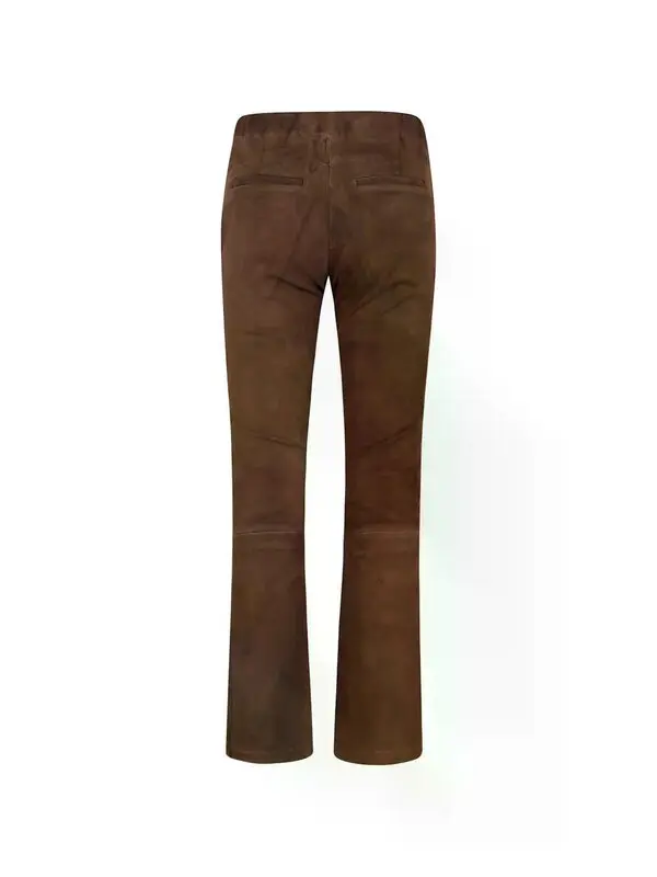 ARMA Lively Suede Flared Trousers - Brown