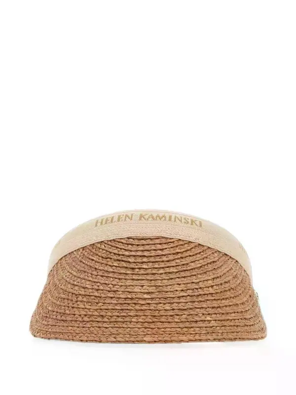 Helen Kaminski Bianca 8 Raffia Visor - Brown