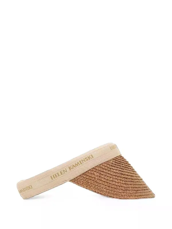 Helen Kaminski Bianca 8 Raffia Visor - Brown