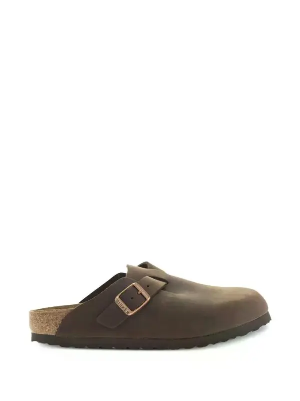 BIRKENSTOCK Boston Leather Sandals - Brown