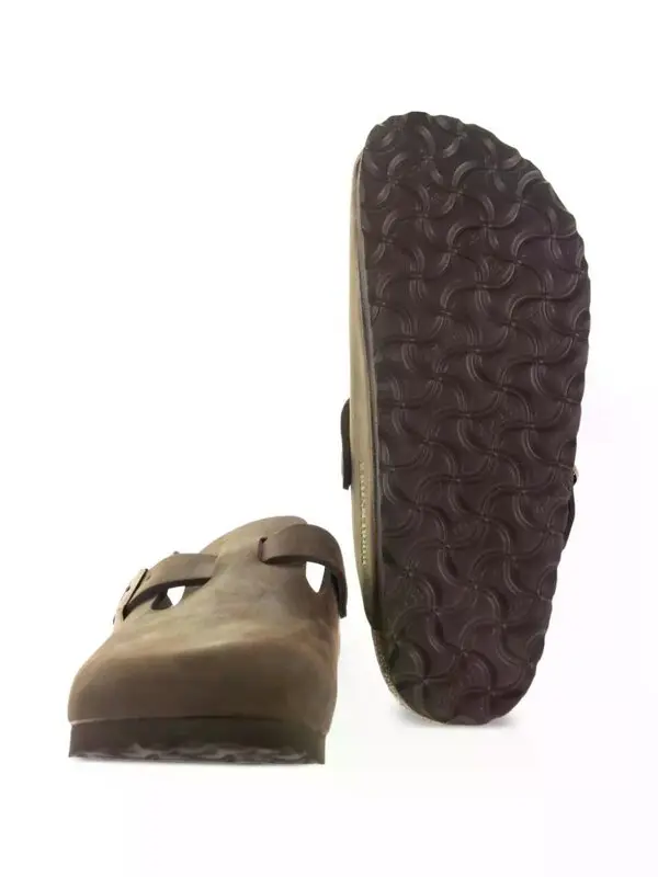 BIRKENSTOCK Boston Leather Sandals - Brown