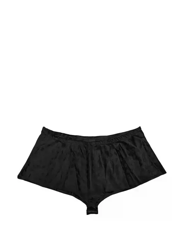 Chrome Hearts Monogram-cross Silk Shorts - Black